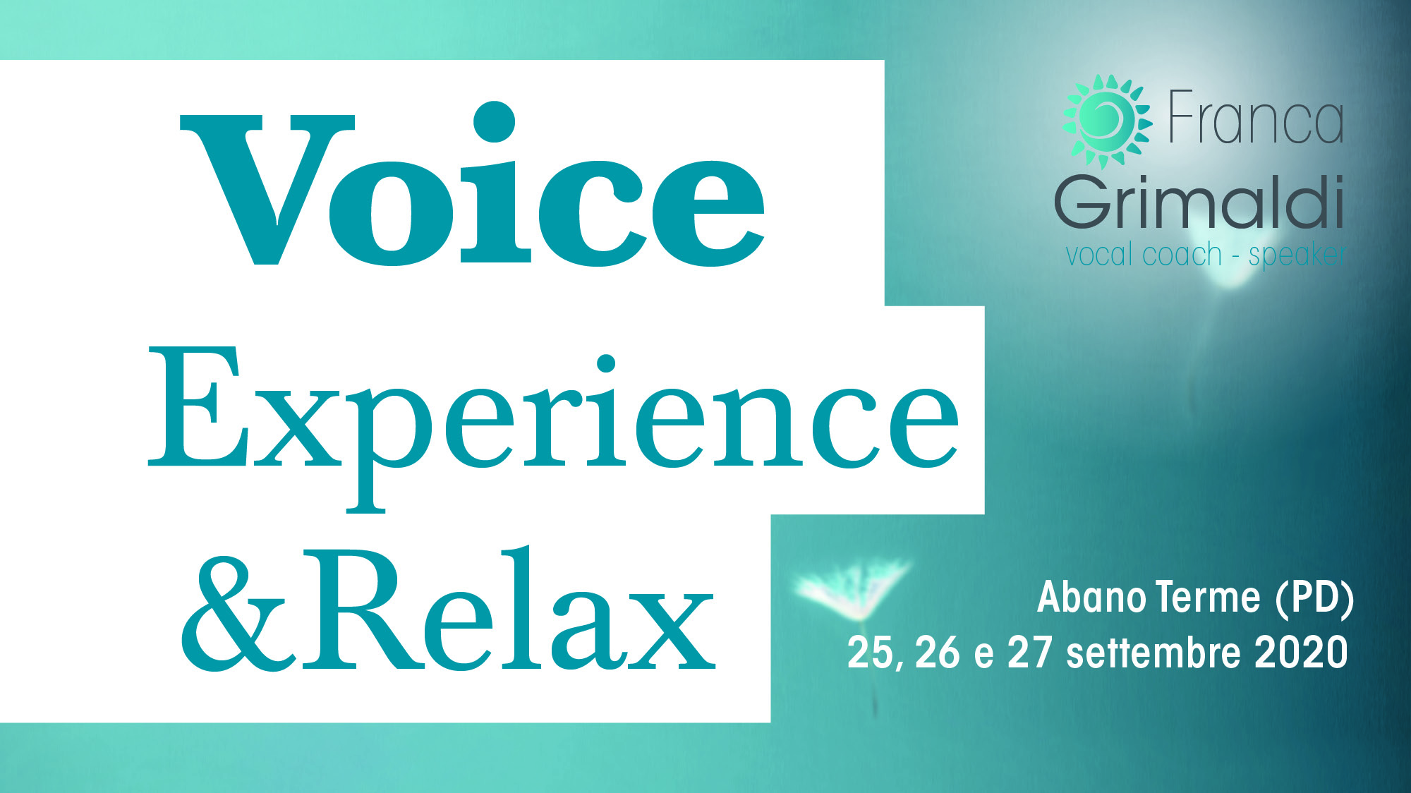 Voice Experience & Relax | Franca Grimaldi